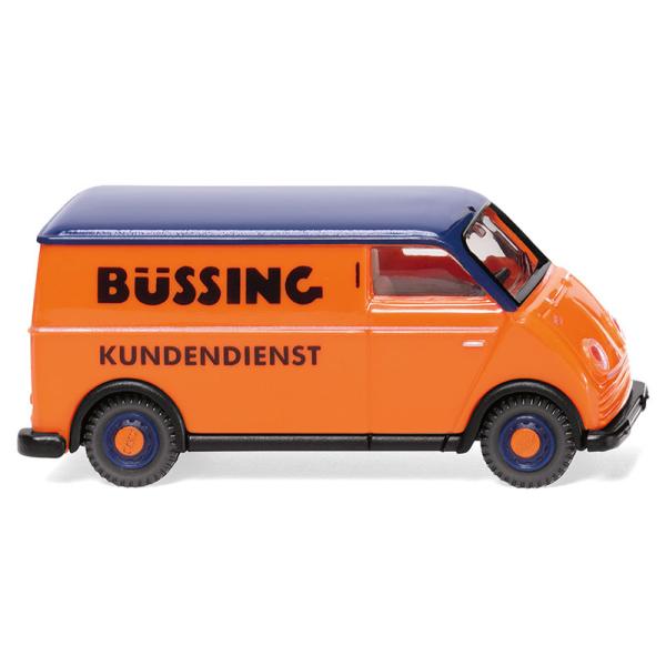 Bussingビュッシング スピード ボックスバン 働く車 トラック 模型 モデル / Wiking 1/87 ミニカー 模型