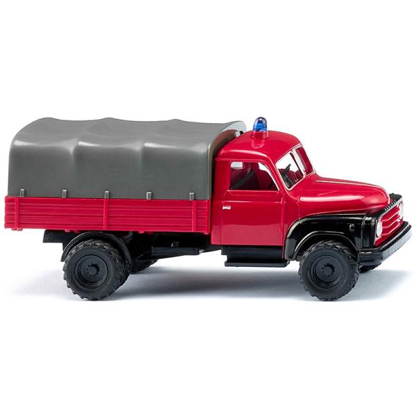 消防局 Hanomag L 28 フラットベッドトラック ミニカー / WIKING 1/87