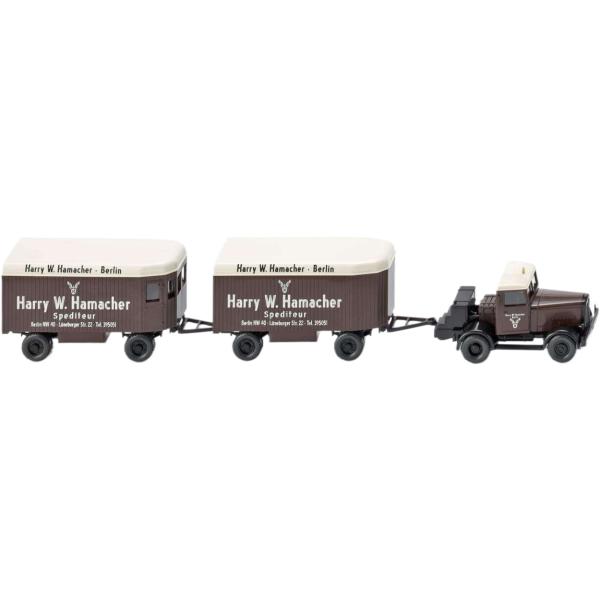 Hanomag ST 100 2 家具トレーラー トレーラー / Wiking 1/87 建設機械模型 工事車両