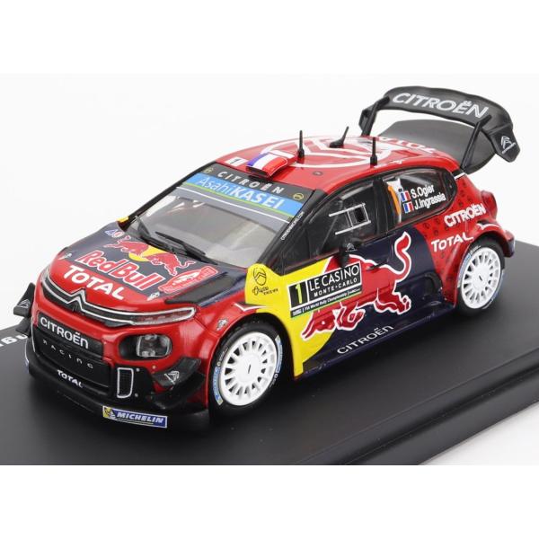 CITROENシトロエン C3 WRC チームトタル WRT 1位 モンテカルロラリー 2019 オジエ レッドブルーイエロー WRC-OFFICIAL-COLLECTION-SALVAT-MEXICO / EDICOLA 1/43 ミニカー