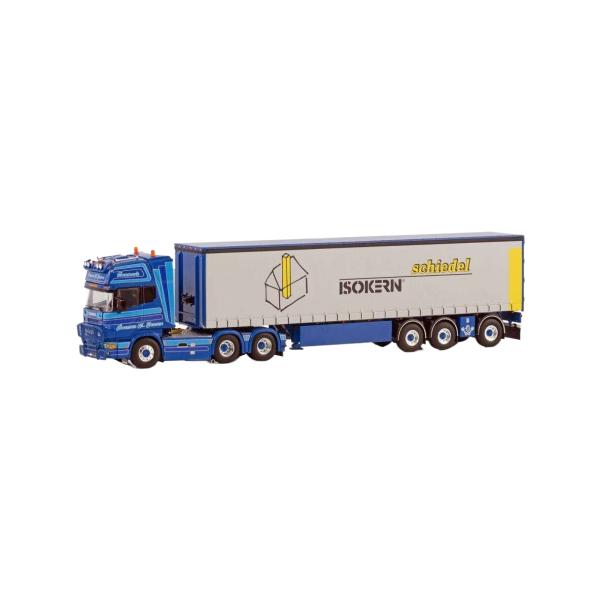 Rasmus K Jensen Scania R4 Topline curtainside semitrailer  トレーラー / WSI 1/50 建設機械模型 工事車両
