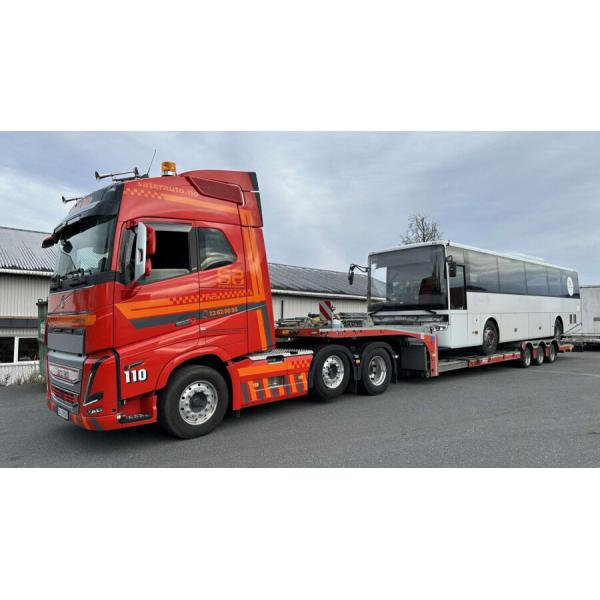 【予約】S?TER AUTO VOLVO FH5 GLOBETROTTER 6X2 TWIN STEER TRUCK TRANSPORTER  3軸 トレーラー/WSI 1/50 建設機械模型 工事車両