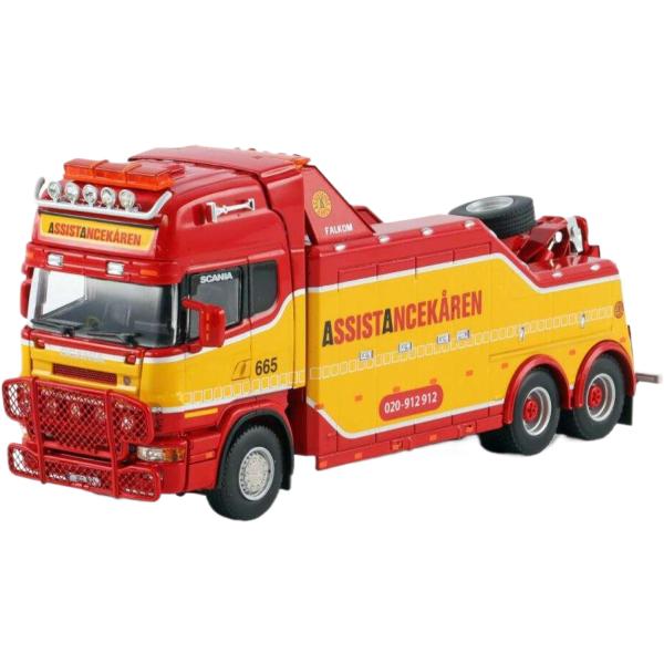 Assistancekaren Scania R4 Topline Falkom 6x4 レッカー / WSI 1/50 建設機械模型 工事車両