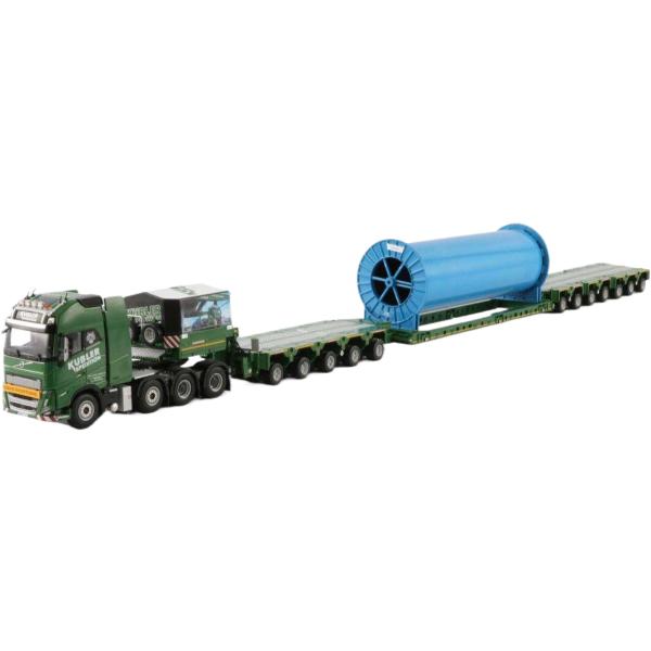 Kuebler Volvo FH05 Globetrotter XL 8x4 トラクタ / WSI 1/50 建設機械模型 工事車両