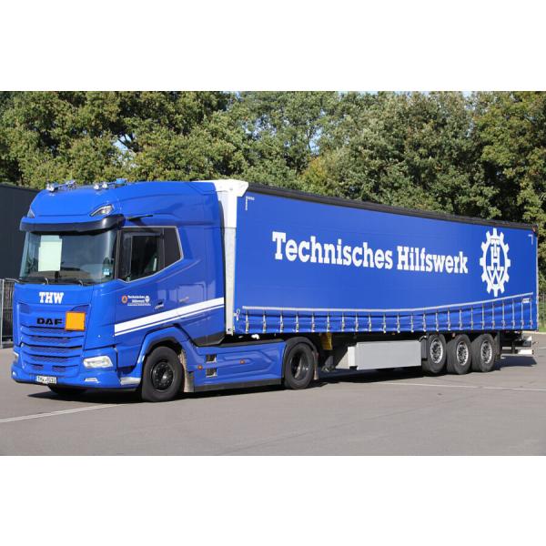 【予約】2025年10-12月以降発売予定 DAF XG+ 4X2 カーテンサイドトレーラー - 3軸 VAN DER SLUIS TRANSPORT仕様 トラック / WSI 1/50 建設機械模型 工事車両