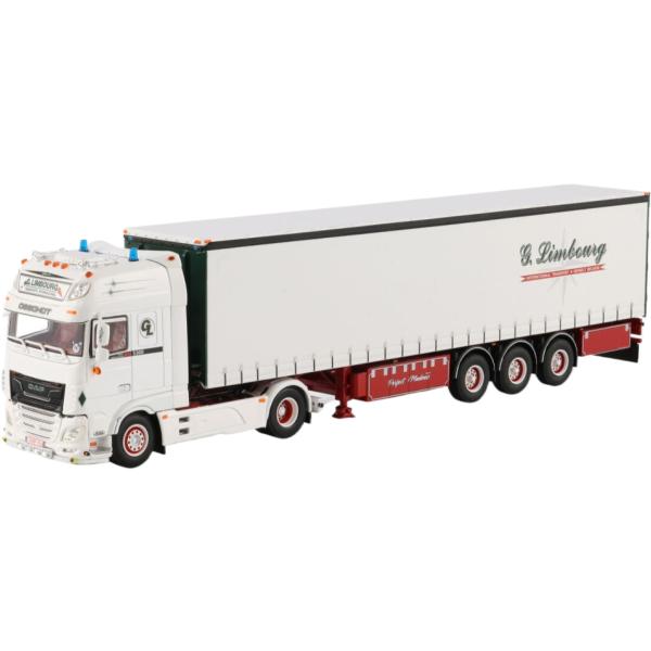 Limbourg DAF XF Super Space Cab MY2017 curtainside semitrailerカーテンサイドセミトレーラー トラック 模型 /WSI 1/50
