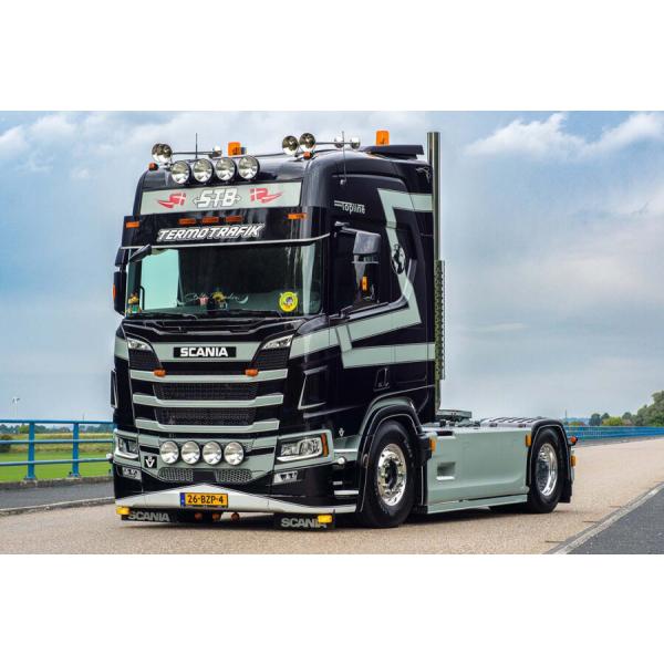 【予約】2026年発売予定 Scaniaスカニア R HIGHLINE CR20H 4X2 STB Thermo Trafik / WSI 1/50 建設機械 模型