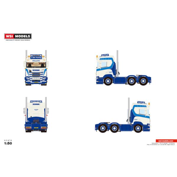 【予約】2026年発売予定 Scaniaスカニア R NORMAL CR20N 6X2 TWIN STEER J. den Hartog / WSI 1/50 建設機械 模型