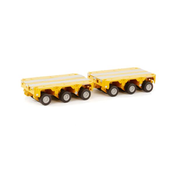 【予約】10-12月以降発売予定SCHEUERLE INTER COMBI SET 3 AXLE (2X) YELLOW /WSI トレーラー 1/50 建設機械模型 ミニチュア ミニカー