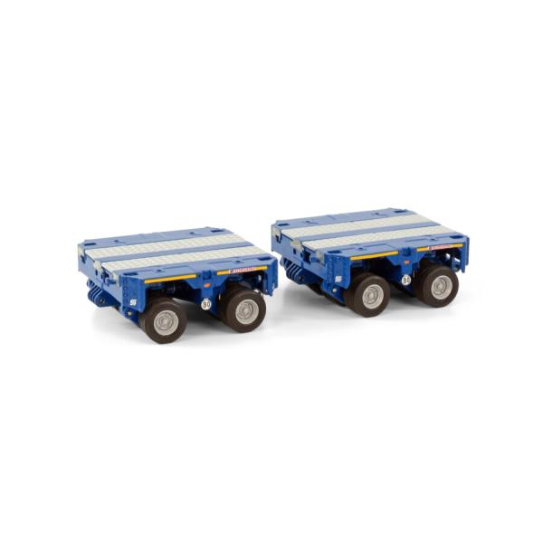 【予約】10-12月以降発売予定SCHEUERLE INTER COMBI SET 2 AXLE (2X) BLUE /WSI トレーラー 1/50 建設機械模型 ミニチュア ミニカー