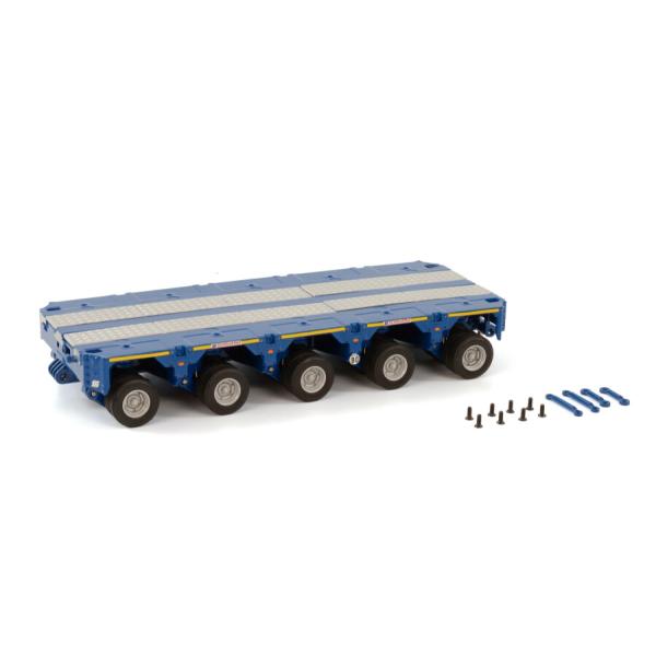 【予約】10-12月以降発売予定SCHEUERLE INTER COMBI SET 5 AXLE BLUE /WSI トレーラー 1/50 建設機械模型 ミニチュア ミニカー