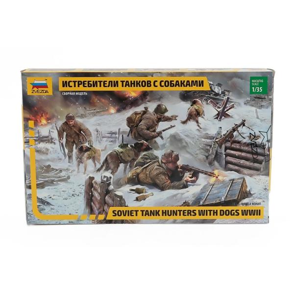 Figuresフィギュア Soviet Tank Hunters with Dogs Military Figuresミリタリーフィギュア / ZVEZDA 1/35 ミリタリー