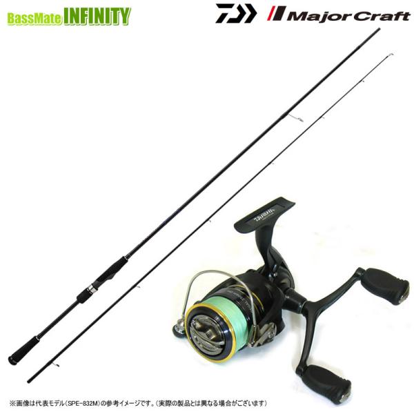 納期:2〜4日予定(土日祝水曜を除く)お取寄せでのご発送これからエギングを始められる初心者の方に最適な、当店おすすめ、ロッドとリールのセット商品です。【ロッド：メジャークラフト　NEW 24 ソルパラ SPE-832ML】秋口に最も活躍する...