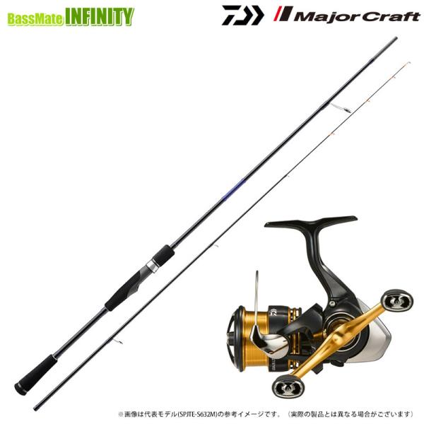 納期:2〜4日予定(土日祝水曜を除く)お取寄せでのご発送これからエギングを始められる初心者の方に最適な、当店おすすめ、ロッドとリールのセット商品です。【ロッド：メジャークラフト　25 ソルパラ ティップラン SPJTE-S632L】MAX5...