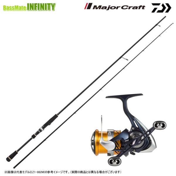 納期:2〜4日予定(土日祝水曜を除く)お取寄せでのご発送これからエギングを始められる初心者の方に最適な、当店おすすめ、ロッドとリールのセット商品です。【ロッド：メジャークラフト　エギゾースト 1G EZ1-832M】年中使える操作性重視の軽...