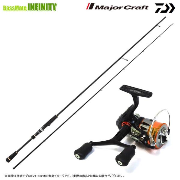 納期:2〜4日予定(土日祝水曜を除く)お取寄せでのご発送これからエギングを始められる初心者の方に最適な、当店おすすめ、ロッドとリールのセット商品です。【ロッド：メジャークラフト　エギゾースト 1G EZ1-832ML】操作性重視の秋イカエギ...