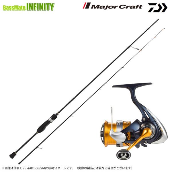 納期:2〜4日予定(土日祝水曜を除く)お取寄せでのご発送これからアジング釣りを始められる初心者の方に最適な、当店おすすめ、ロッドとリールのセット商品です。【ロッド：鯵道 アジドウ 1G AD1-S682UL】足場の高い堤防や広範囲でポイント...