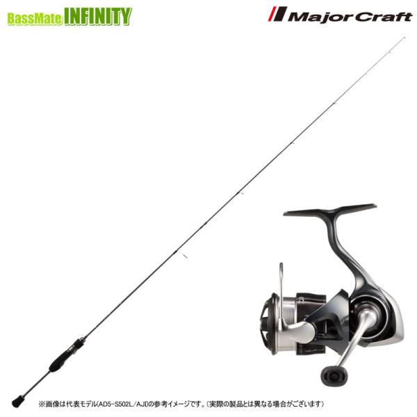 納期:2〜4日予定(土日祝水曜を除く)お取寄せでのご発送これからアジングを始められる初心者の方に最適な、当店おすすめ、ロッドとリールのセット商品です。【ロッド：鯵道 アジドウ 5G AD5-S682UL/AJI 】その感度・軽さ、まるで指先...