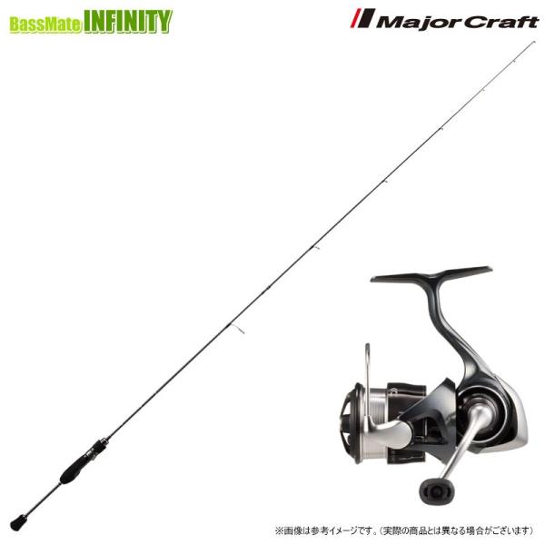 納期:2〜4日予定(土日祝水曜を除く)お取寄せでのご発送これからアジングを始められる初心者の方に最適な、当店おすすめ、ロッドとリールのセット商品です。【ロッド：鯵道 アジドウ 5G AD5-S502L/AJI】その感度・軽さ、まるで指先の延...