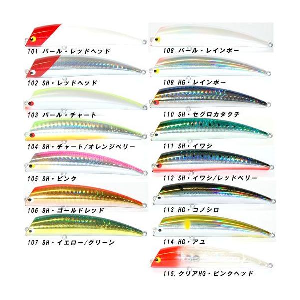 TKLM"9/11"は浅場の大型シーバスをターゲットに据え、それを目標に生まれたモデルです。このモデル最大の特徴は、従来のリップレスミノーが高速域で起こしていた特有のスライドアクションを極低速から中速域で起こすようにチューニングした点。名付...