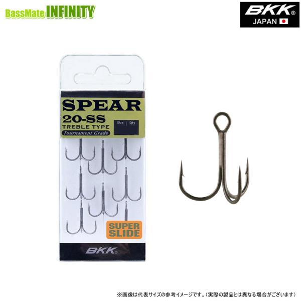 納期:2〜4日予定(土日祝水曜を除く)お取寄せでのご発送細軸ラウンドベントトレブルフック。SPEAR20(0.8X)＜SPEAR21(1X)SPEAR-21より細い線径で、低水温時のショートバイトをモノにする。スーパースライドコーティングを...