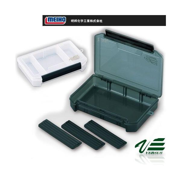 ゲームベストにジャストサイズ。◆可変仕切板3枚付き◆ワンタッチ式止具◆ワームプルーフ◆「VS-3078」にシステム収納可能■サイズ:205×145×40mm■素材:(本体・仕切板)ポリプロピレン、(止具)ABS■カラー:スモークブラック、クリア