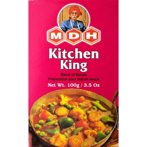 ※常温品のみで5000円以上のご購入の場合には“送料無料”となります。MDH製のキッチンキングです。汎用ミックススパイスです。MDHではガラムマサラとこのキッチンキングとで分けてます。