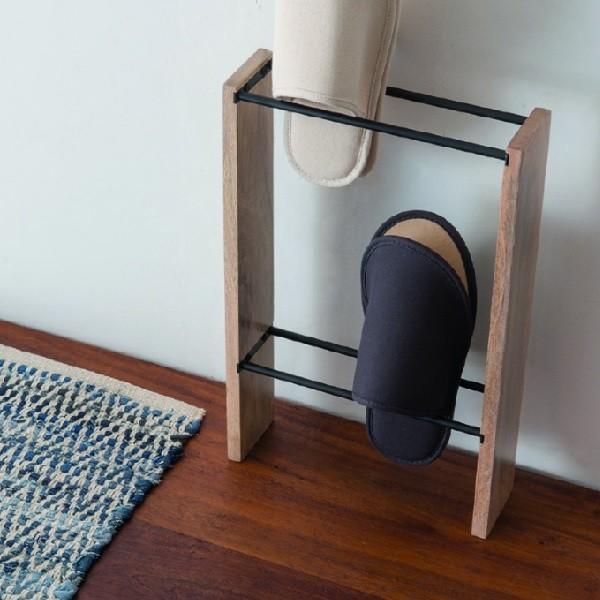 スリッパラック スリム 木製 アンティーク おしゃれ 北欧