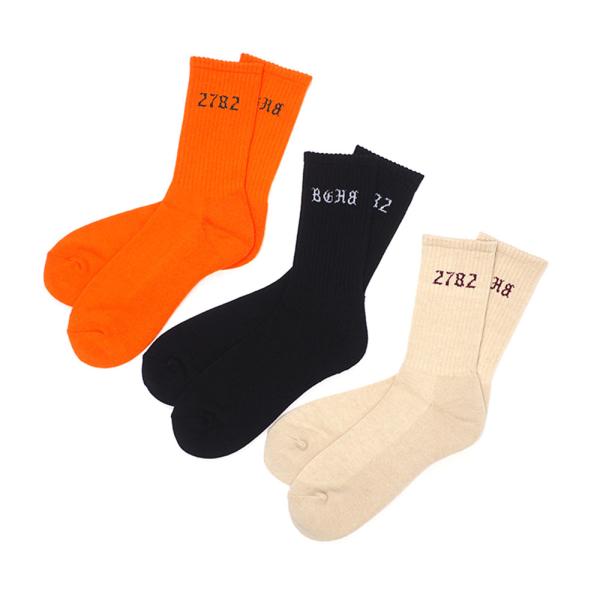 ＊BGHB LOGO SOCKS BH-1490＊＊＊＊＊商品説明＊＊＊国内における靴下生産量日本一を誇り高品質を保証する奈良県産の上質なソックスです。「BGHB」と「2782」の両面デザインとなっており、全てジャガード編みで落とし込まれて...