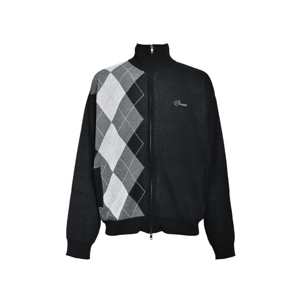 ＊BREATH ブレス ARGYLE ZIP KNIT JACKET BR25AW-N3008＊＊＊＊＊商品説明＊＊＊ウールライクなニット素材を使用したZIP UP JACKET。アシンメトリーに配置されたアーガイル柄がデザインポイント。胸...