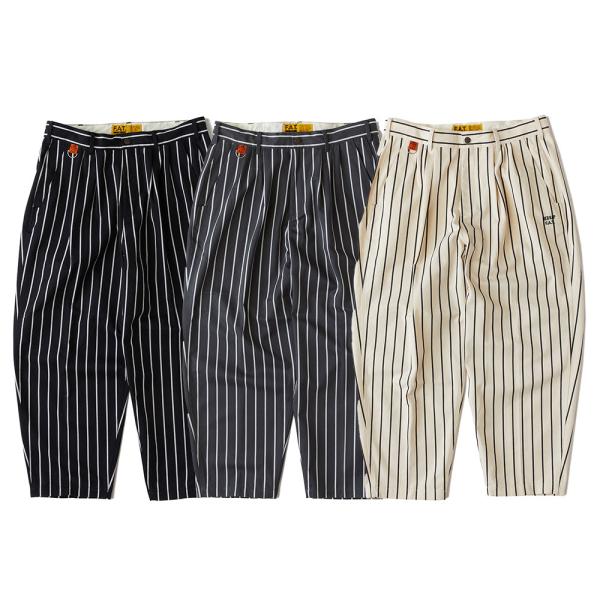 ＊FAT エフエーティー THREEKAP F32610-PN21＊＊＊＊＊商品説明＊＊＊RED KAP×F.A.T.のコラボレーションによるワイドチノタイプパンツ。ワークテイストあふれるT/Cストライプを使用し、ヒップから膝にかけてボリュ...