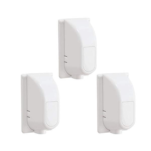 nan-/1個 (x 3)/-・パッケージ個数:3・1個あたり商品サイズ(約):幅7×奥行き6.5×高さ12cm・1個あたり重量(約):61g・材質:カバー・ベース・加飾板/ABS樹脂　ネジ/スチール・製造国:中国