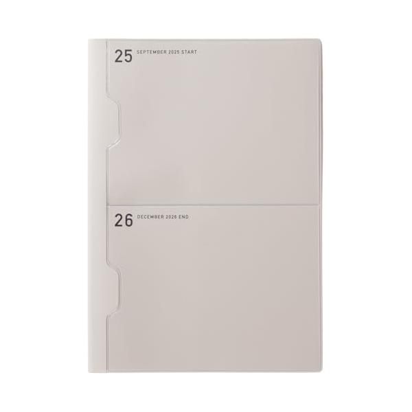 ホワイト/-/LAMS88-160WH・Color:ホワイト・パッケージ個数:1・【スケジュール欄】月間：見開き1ヶ月ブロック・【サイズ】幅15.5×高さ22cm　【掲載期間】2025年9月〜2026年12月　月曜始まり・【マンスリータイプ...