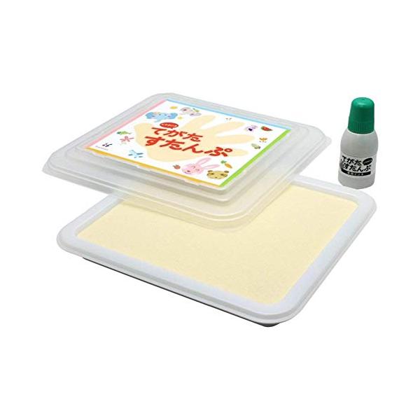 すたんぷセットグリーン/159×179/HT-AS-G・パッケージ個数:1・【インキ色】グリーン・【インキ種類】水性顔料・【セット内容】専用スタンプ台、専用インキ・【捺印回数】約300回・【仕様】ST基準に適合