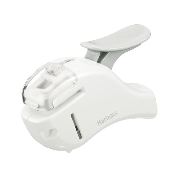 ペールホワイト/-/SLN-MSH305PW・Color:ペールホワイト・パッケージ個数:1・手のひらサイズのコンパクトなハリナックス。5枚とじタイプ・【外寸法】 W27×D87×H53mm・【とじ枚数】 コピー用紙(PPC用紙64g/m2...