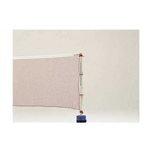 バドミントンネット茶/引紐9m(幅76cm×長さ602cm、網目1.9cm)/B3941・パッケージ個数:1・材質：ポリエチレン有結節、440T/9本・ネットカラー：茶・引紐9m普及タイプ(幅76cm×長さ602cm、網目1.9cm)