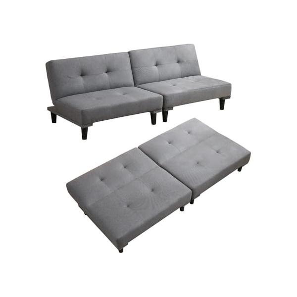 コンパクトグレー/幅168cm×奥行き44.5〜83.5cm×高さ28〜58.5cm/WF289751CAA・パッケージ個数:1・スタイル：座面幅は約168CM、大人二人が並んで座ることができるゆったりサイズです。一人暮らしにも使える、お友...