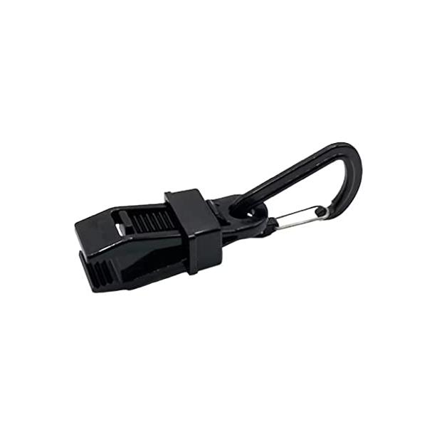 ブラック/1個/M003・Color:ブラックSize:1個・パッケージ個数:1・愛知県の町工場が本気で作った樹脂製のカラビナ付クリップ材質は耐候性の高いポリカーボネート樹脂を使用・長く使っていただける商品なだけでは無く、環境に配慮したエシ...