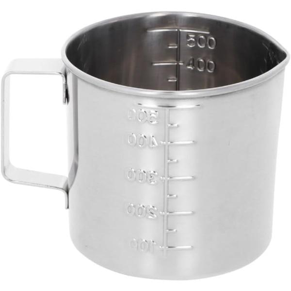 シルバー/500cc/-・Size:500cc・パッケージ個数:1・サイズ：9.4×9ｃｍ・材質：18-8ステンレス・口付・約500ｃｃ（0.5L）