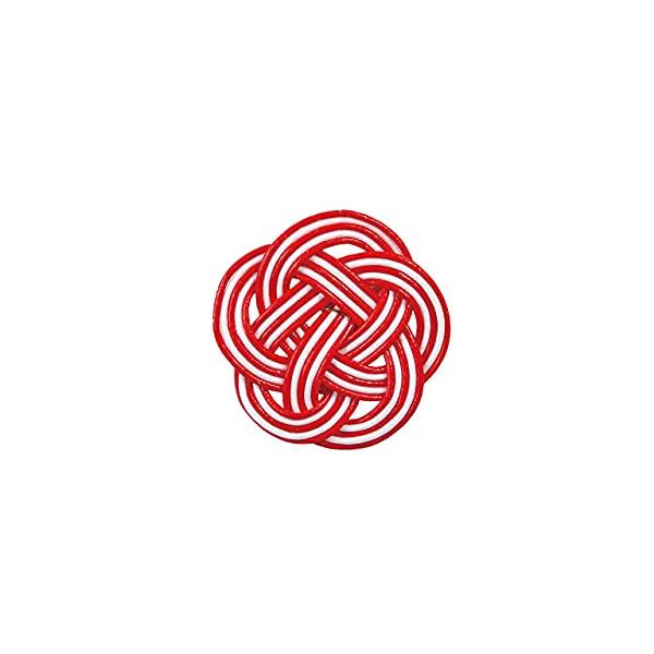 6コ入レッド/直径 約3cm/MH000570・パッケージ個数:1・デコレーション素材・サイズ:直径 約3cm・素材 : 水引・生産国:日本