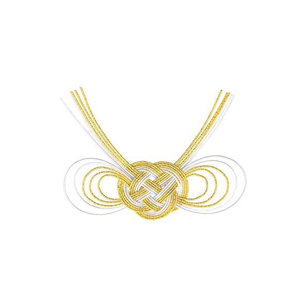 金白/長さ 約6.5×幅 約8.5cm/MH000035-018・Color:金白・パッケージ個数:1・約L6.5×W8.5cm・主な素材:水引・原産国:日本国・デコレーション・水引