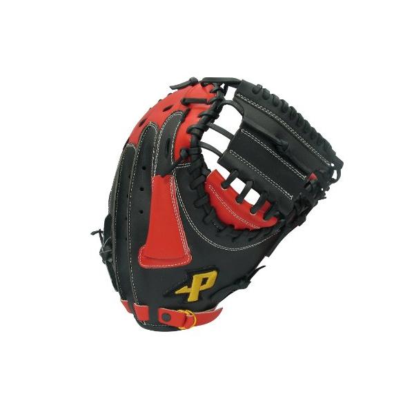 右投用レッドオレンジｘブラック/L/PCMS-4823・パッケージ個数:1・材質:捕球面(天然皮革)背面(デュラファイバー)・三号球用・カラー:レッドオレンジｘブラック・右投げ用