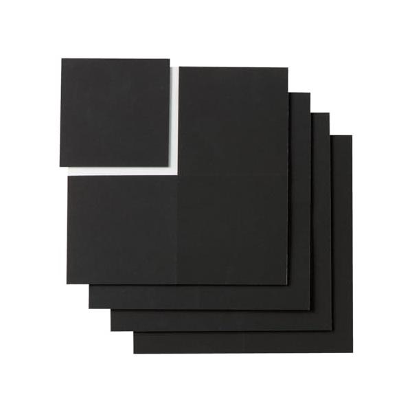 4シートブラック/2.【5×5cm】/SS50-50-4E・Size:2.【5×5cm】Style:4シート・パッケージ個数:1・製品サイズ / 幅5×奥行5×厚み0.08cm(4面×4シート)・材質 / PORON(ポロン)、シール(NI...