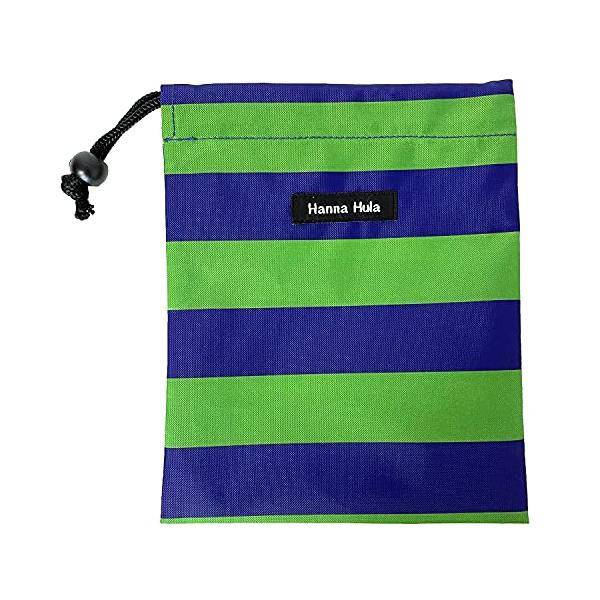 消臭巾着 Sサイズボーダーグリーン/S/CDS-BGR-S・パッケージ個数:1・縦22cm×横16.5cm・消臭効果と抗菌効果の「デオドラントネーム(R)」付き・使用済みのおむつを小さく丸めて2〜3個入ります。