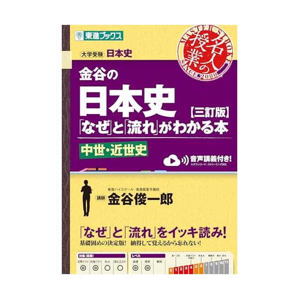 本書の特長 (1)新課程「日本史探究」に対応 (2)鎌倉幕府成立から江戸時代後期まで「なぜ」と「流れ」をイッキ読み (3)大増補・大改訂　入試頻出の社会経済史・外交史を大幅加筆  本書は、日本史の「なぜ」と「流れ」の部分に特化して解説してい...