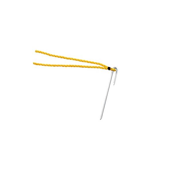 ポイントマーカー黄/ロープ6mm×20cm 杭5mm×14cm/G1238Y・Color:黄・パッケージ個数:1・グランド整備に最適なポイントマーカー同色10本1組・ロープ:ポリエチレン5mm×20cm、杭:4mm×15cm・重さ約240g/組