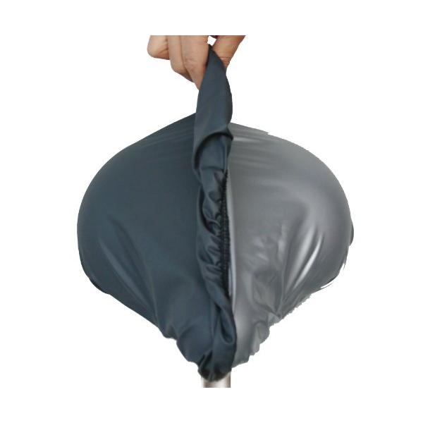 ダークグレー/シルバー/3503500350mm/11628・パッケージ個数:1・適応サイズ:(約)サドル幅/29-35cm、サドル長さ29-34cm(軽快車用)・重量:(約)70g・素材:カバー本体/PVC、ヒモ/ポリエステル