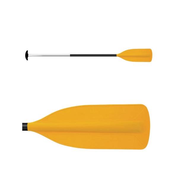 ラフティング・カナディアンカヌー・Eボートの操船に最適なナロー形状シングルブレードパドル。ブレード内部までアルミパイプを貫通させた補強構造により高い耐久性を実現し、水難救助の現場でも採用されている信頼モデルです。直径30mmの細身アルミシャ...