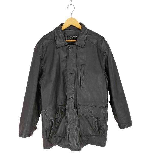 USED古着(ユーズドフルギ) {{MANPHOTO}} caw leather カウレザーカー