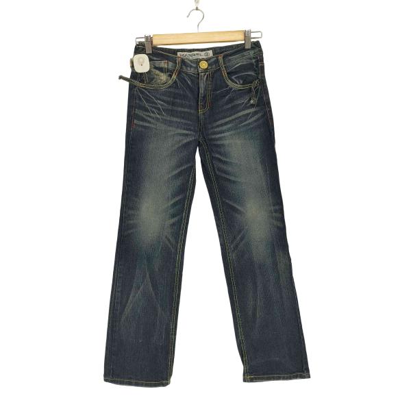 USED古着(ユーズドフルギ) バック刺繍デザインフレアデニムパンツ Y2K